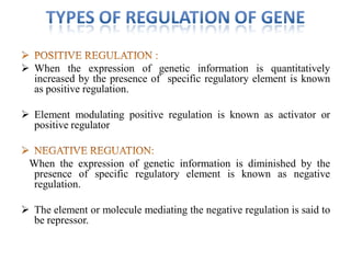 Regulation of gene expression in prokaryotes | PDF