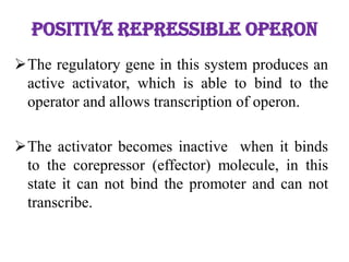 Regulation of gene expression in prokaryotes | PDF