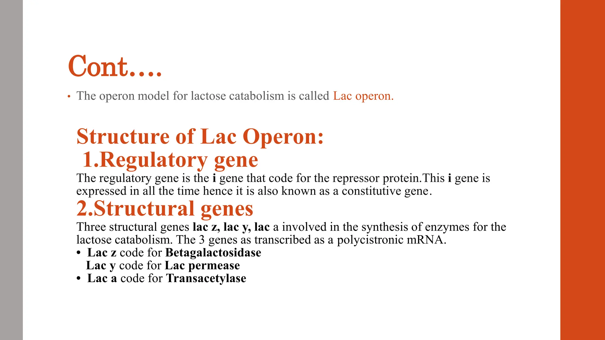 Regulation of gene expression in Prokaryotes (Lac Operon).pptx by ...