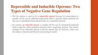 Regulation of gene expression in Prokaryotes (Lac Operon).pptx by ...