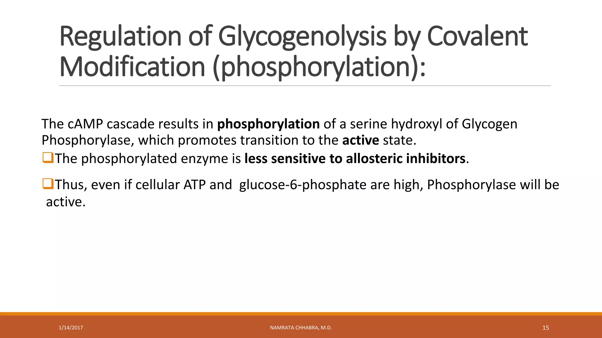Regulation of glycogen metabolism | PPTX