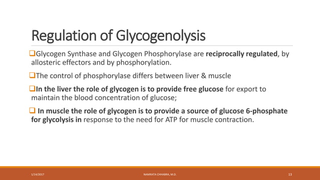 Regulation of glycogen metabolism | PPTX | Endocrine and Metabolic ...