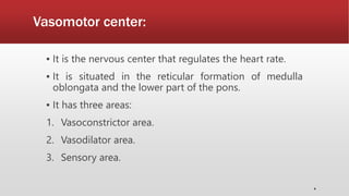 Regulation of heart rate | PPTX