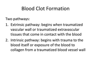 Regulation of Hemostasis | PPTX