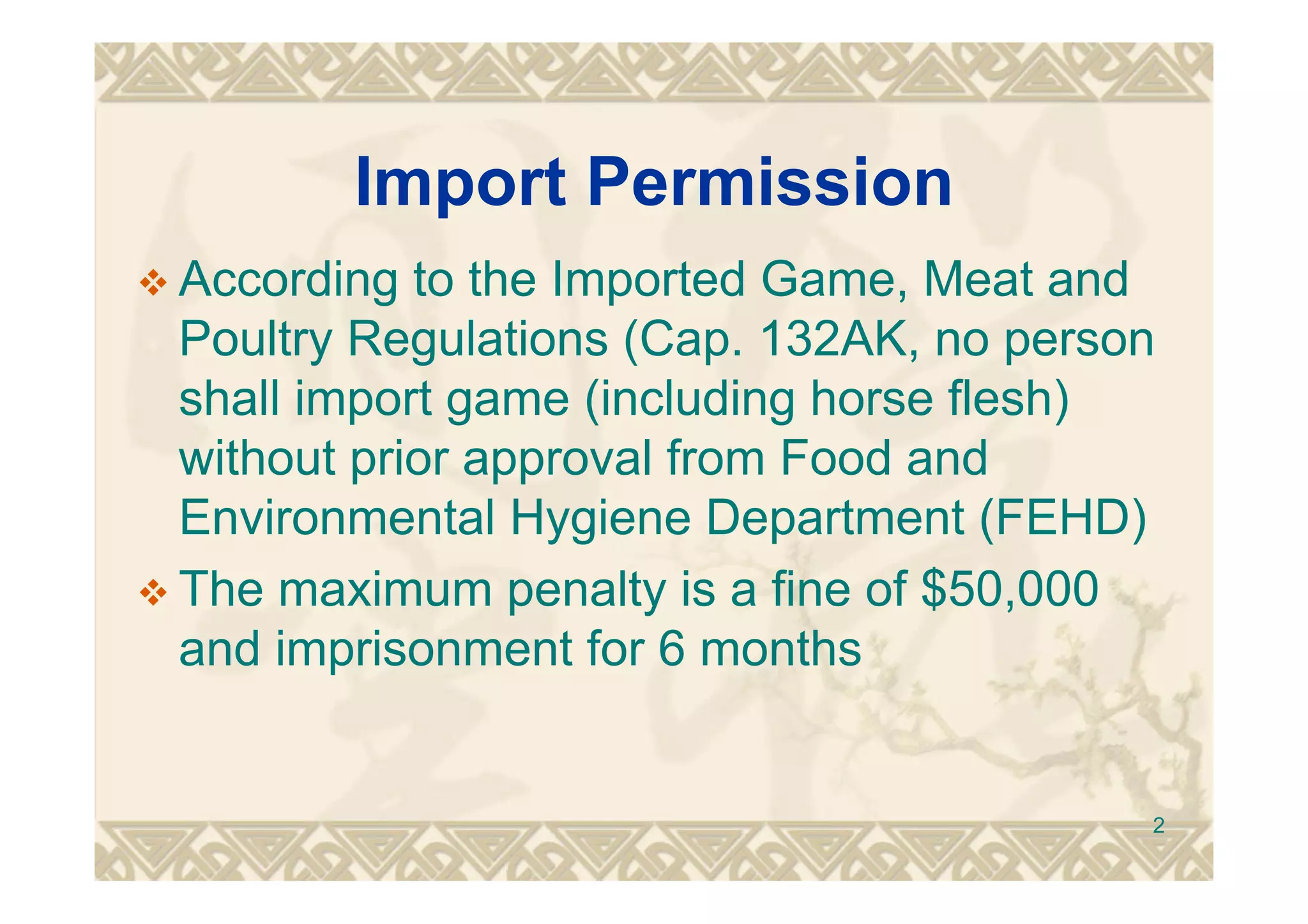 Regulation of Horse Flesh in HK | PDF | Equine Sports | Sports