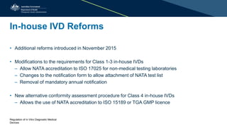 Regulation of In Vitro Diagnostic Medical Devices - Transition to the ...