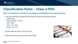 Regulation of In Vitro Diagnostic Medical Devices - Transition to the ...