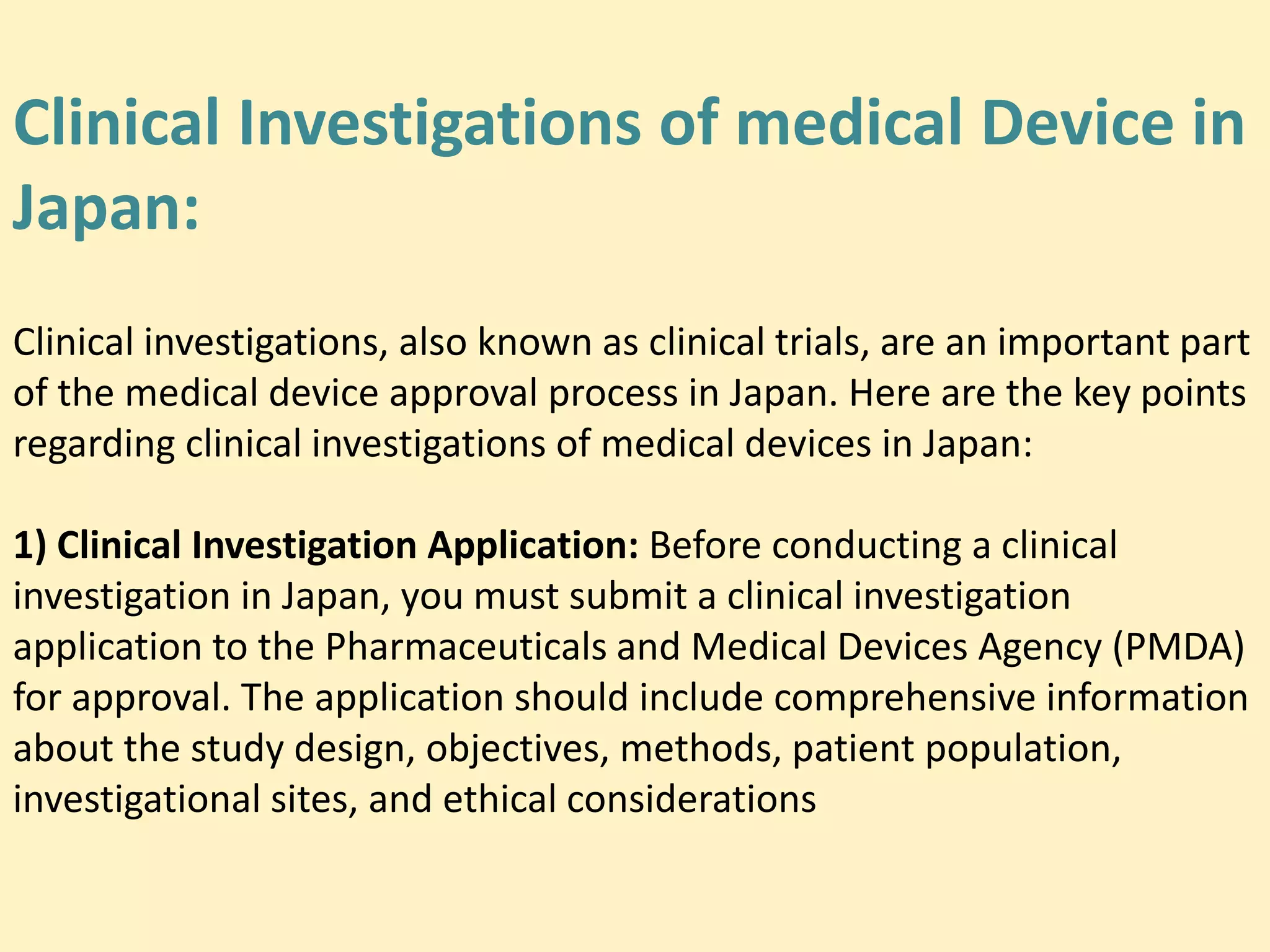 Regulation of medical device in japan | PPTX