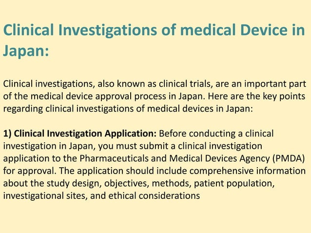Regulation of medical device in japan | PPTX | Pharmaceutical Industry ...
