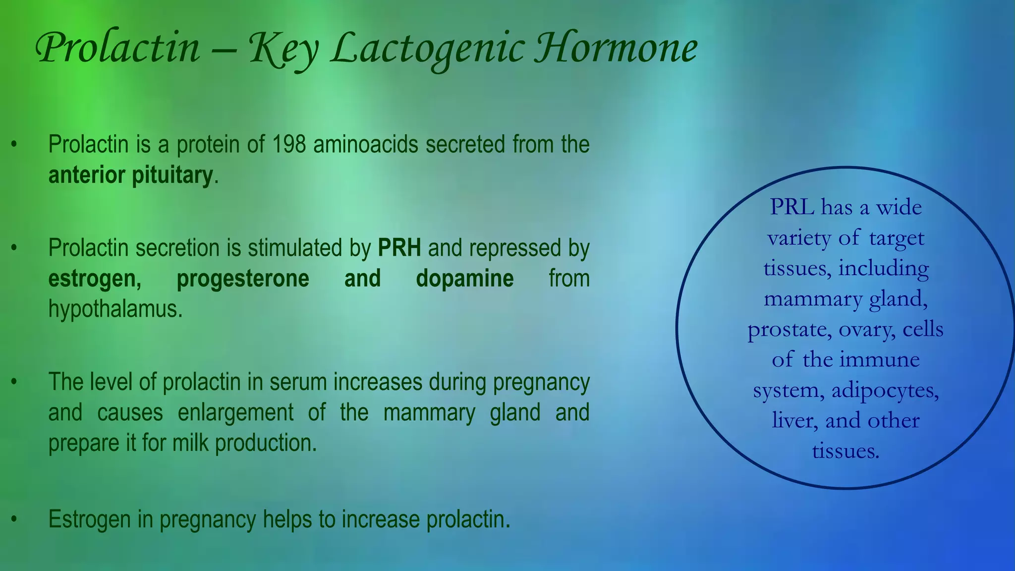 Regulation of lactogenic hormones | PPTX