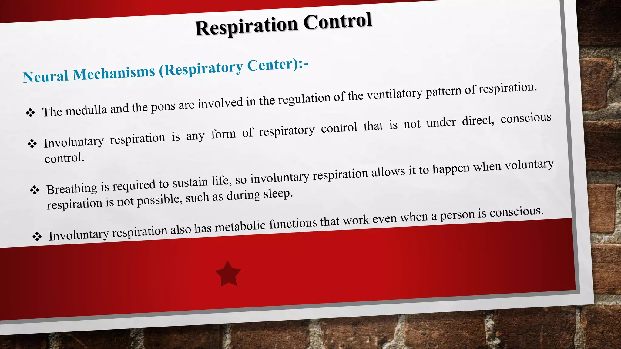 Regulation of lungs respiration | PPT