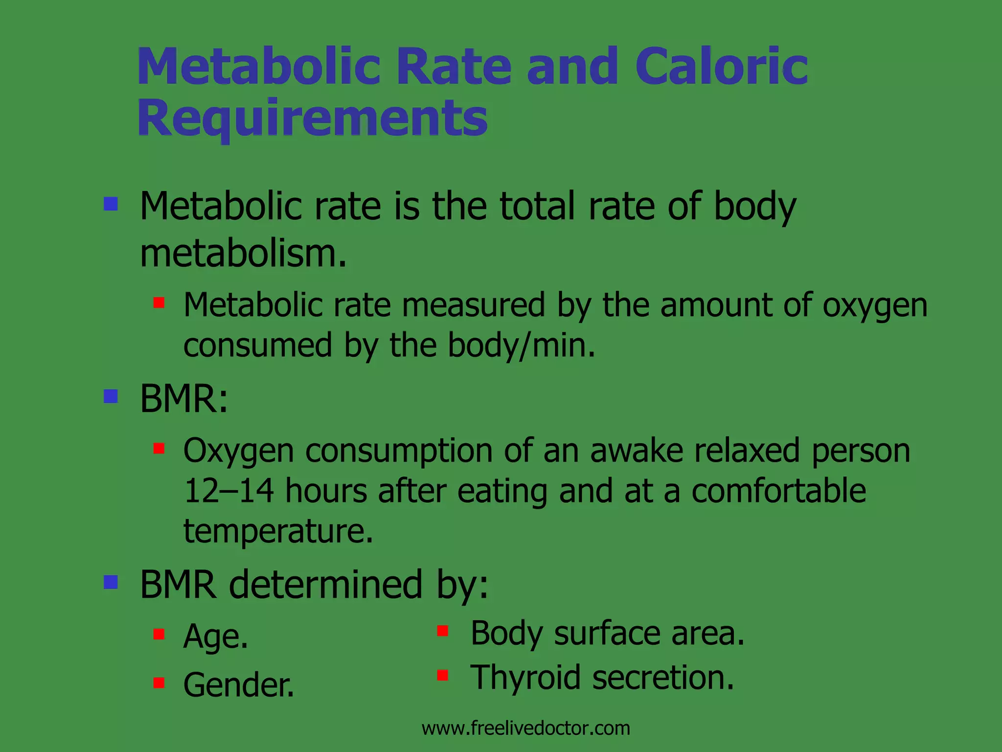 Regulation Of Metabolism | PPT