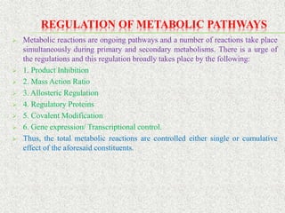 REGULATION OF METABOLISM IN PLANTS AND THE DIFFERENT MECHANISMS | PDF