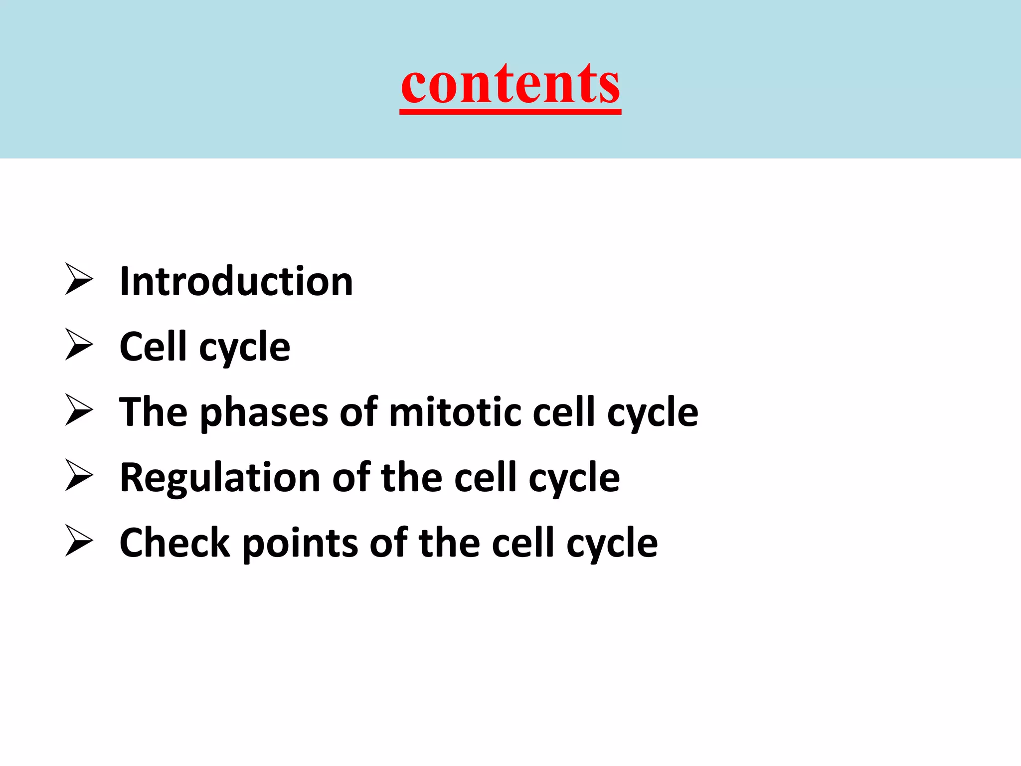 Regulation of mitotic cell cycle in eukaryotes | PPTX