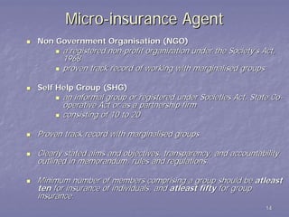 Microinsurance Summary prepared by IRDAI | PDF