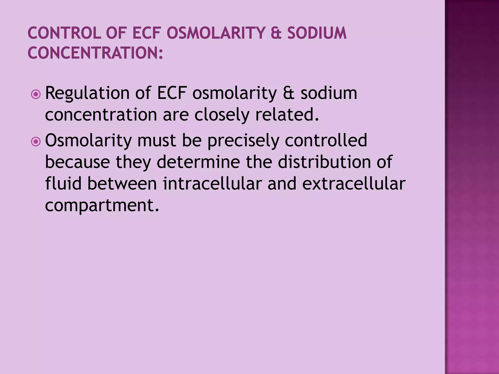 Regulation of osmolarity | PPTX