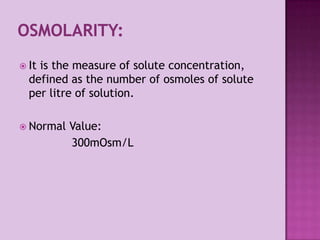 Regulation of osmolarity | PPTX