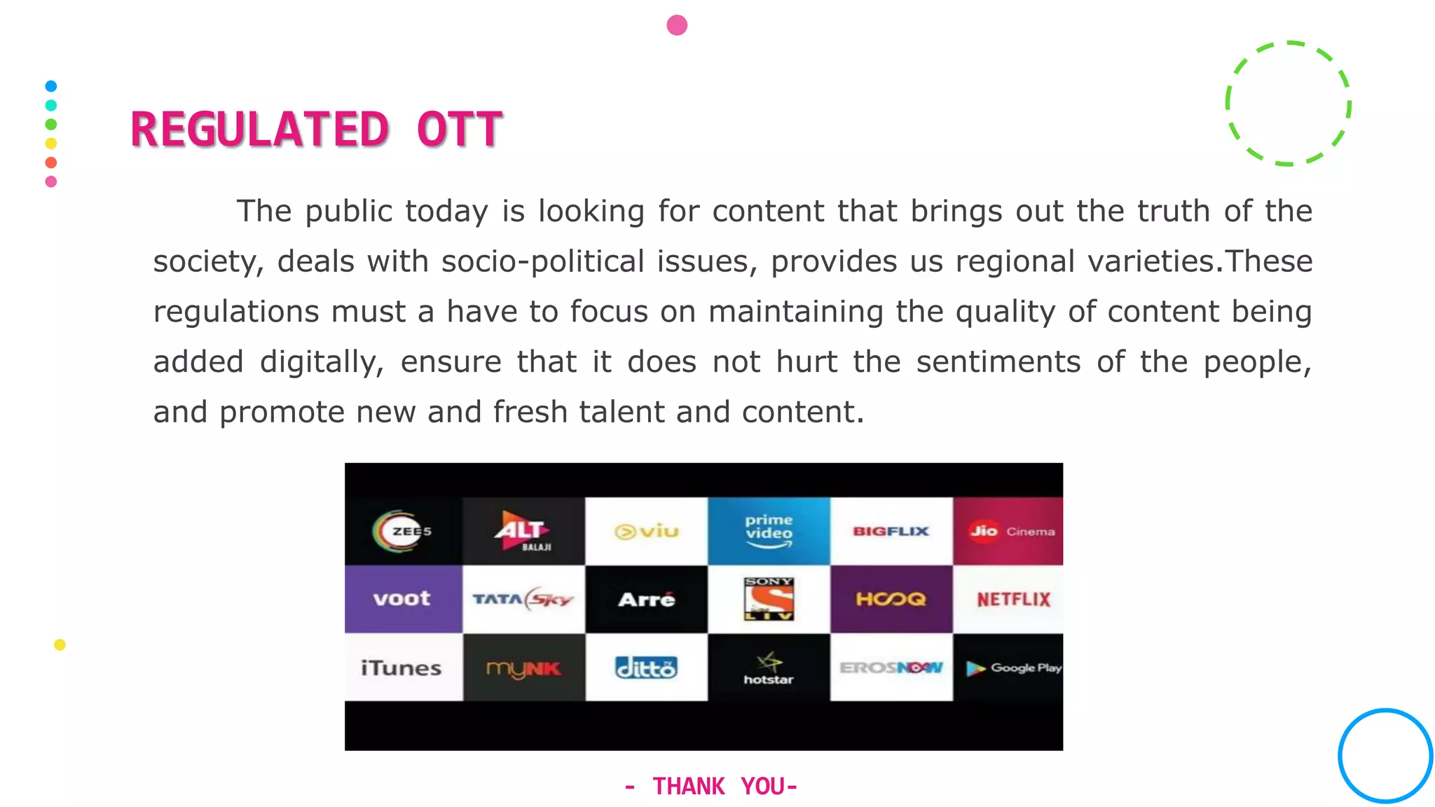 Regulation of OTT platforms | PPTX