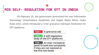 Regulation of OTT platforms | PPTX