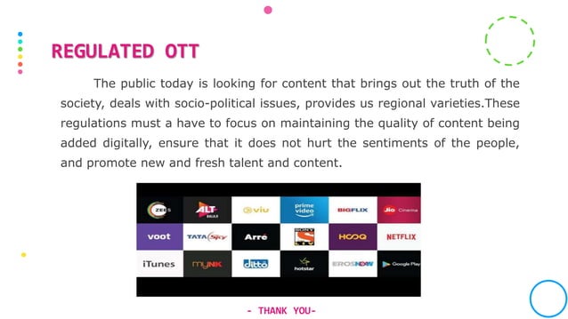 Regulation of OTT platforms | PPTX | Home Entertainment Systems ...
