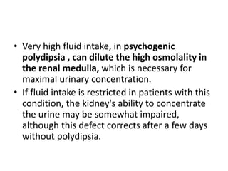 Regulation of plasma osmolality &siadh | PPTX