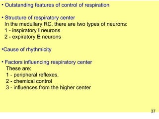 Regulation of respiration | PPT