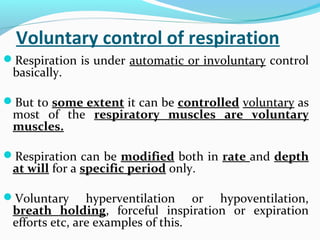Regulation of respiration | PPT