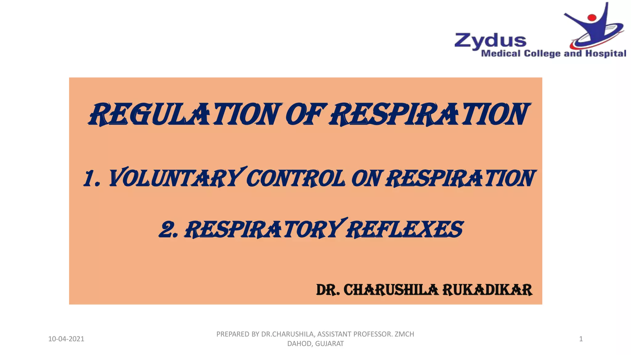Voluntary control of respiration, respiratory reflexes | PDF