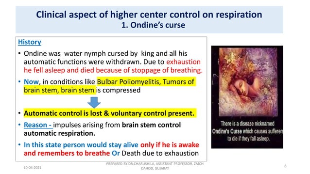 Voluntary control of respiration, respiratory reflexes | PDF