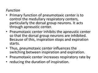 Regulation of respiration | PPTX