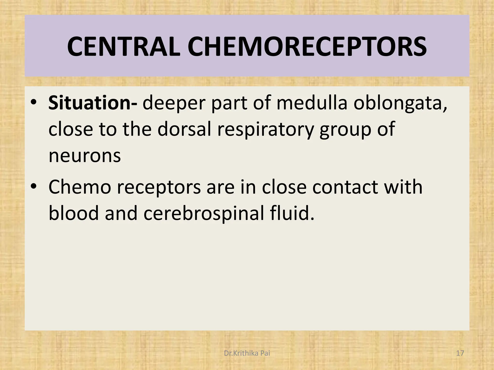 Regulation of Respiration- Control of respiration | PDF