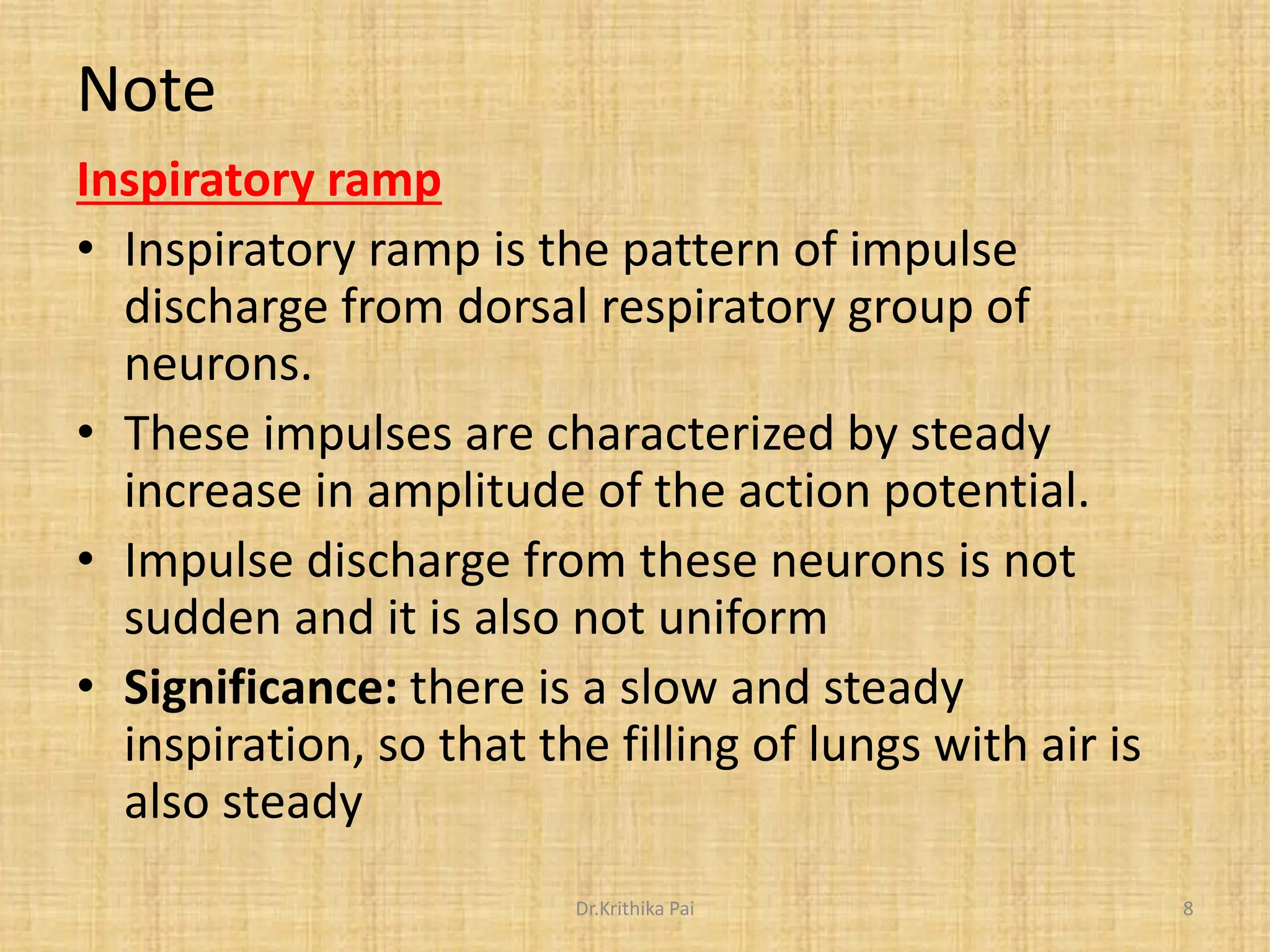 Regulation of Respiration- Control of respiration | PDF