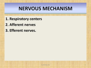 Regulation of Respiration- Control of respiration | PDF
