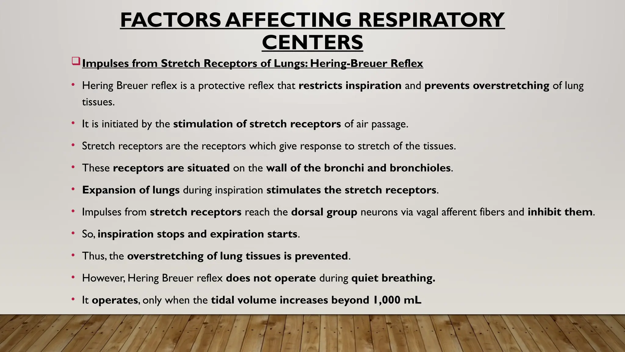 REGULATION OF RESPIRATION physiology slides | PPTX