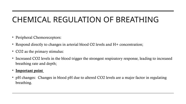 Regulation of Respiration and there different function | PPTX