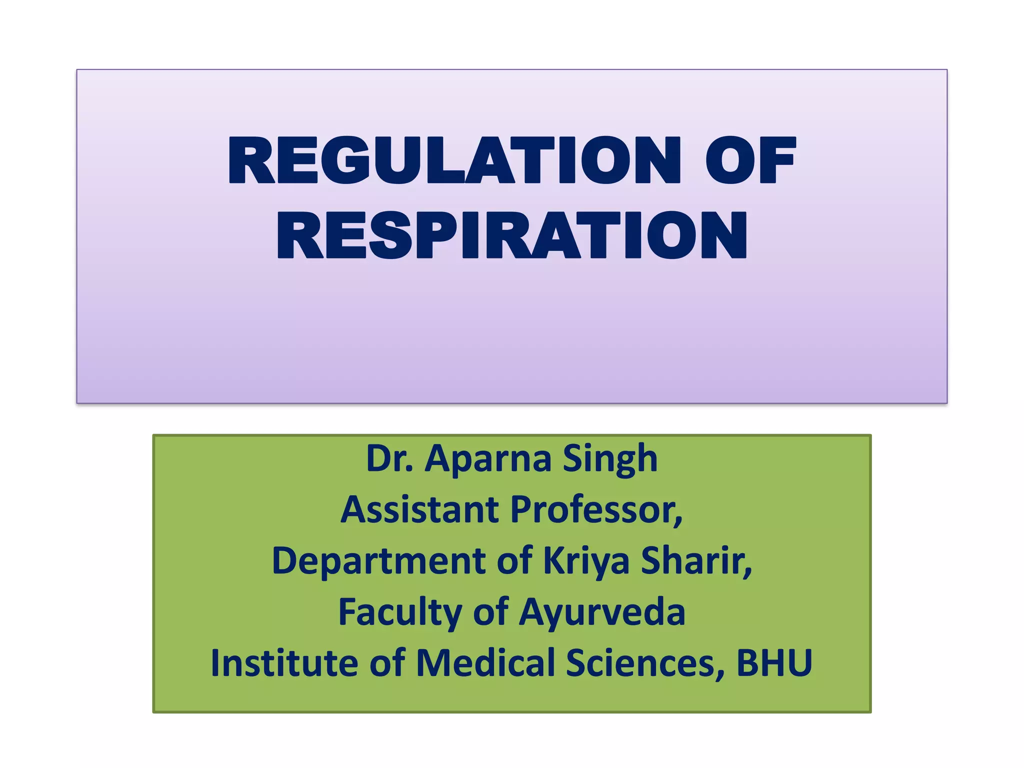 Regulation of respiration ap-converted | PDF