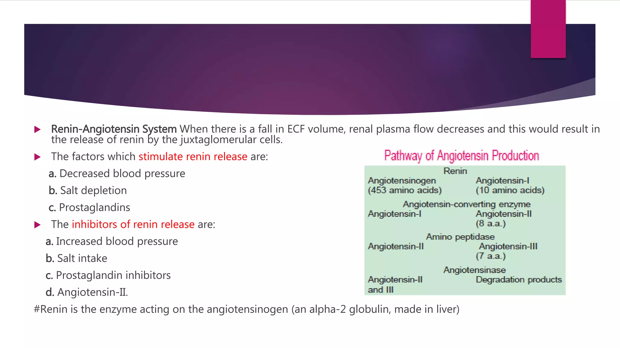Regulation of sodium & water balance | PPTX