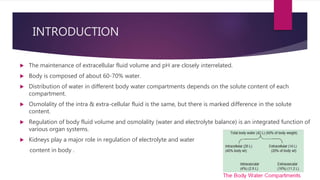 Regulation of sodium & water balance | PPTX