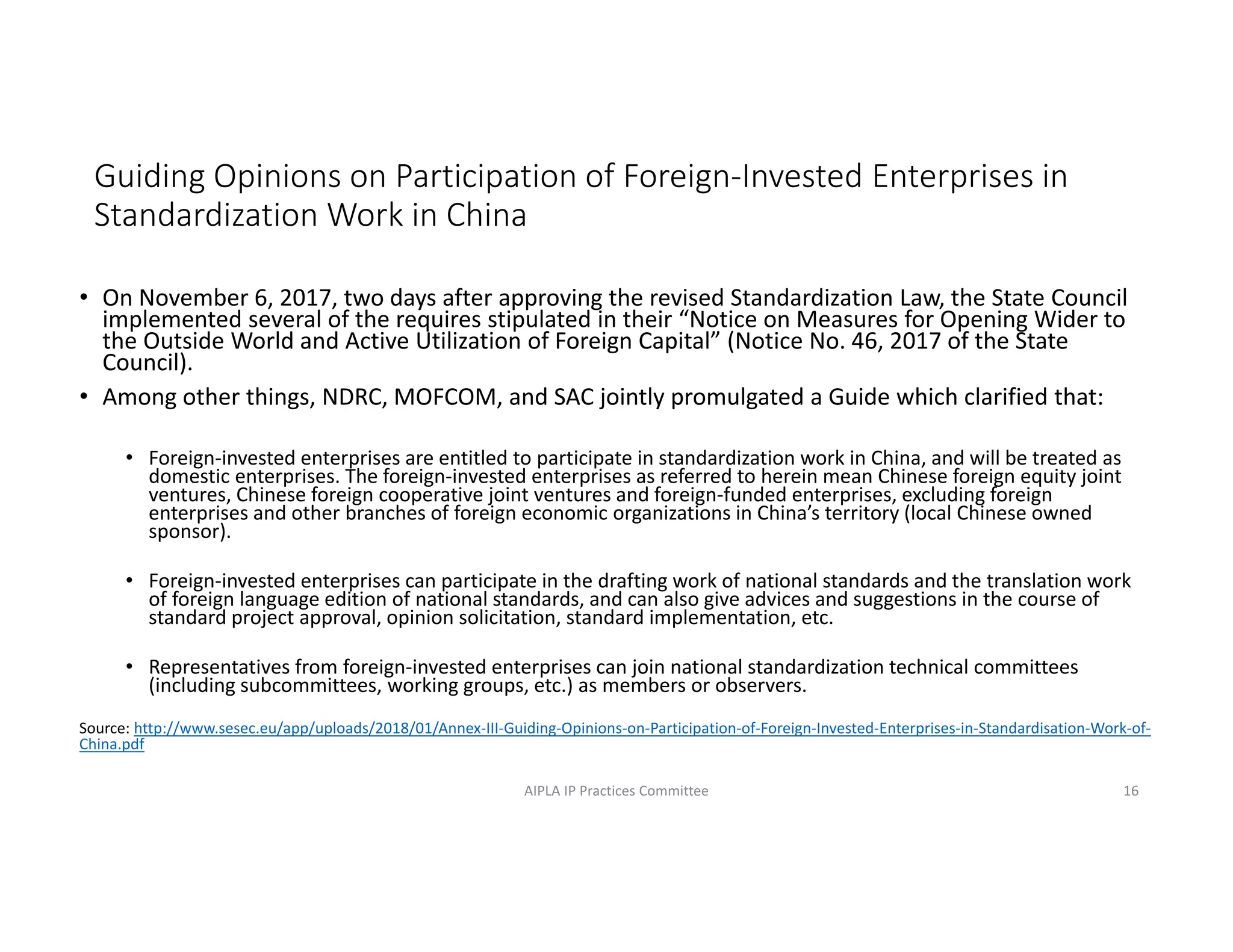 Regulation of standards under prc revised standardization law(updated ...
