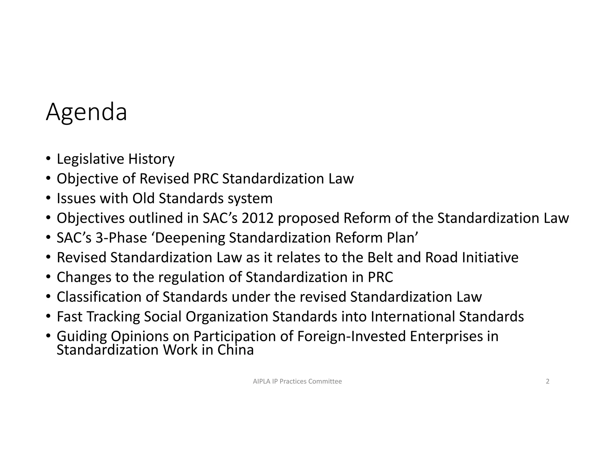 Regulation of standards under prc revised standardization law(updated ...