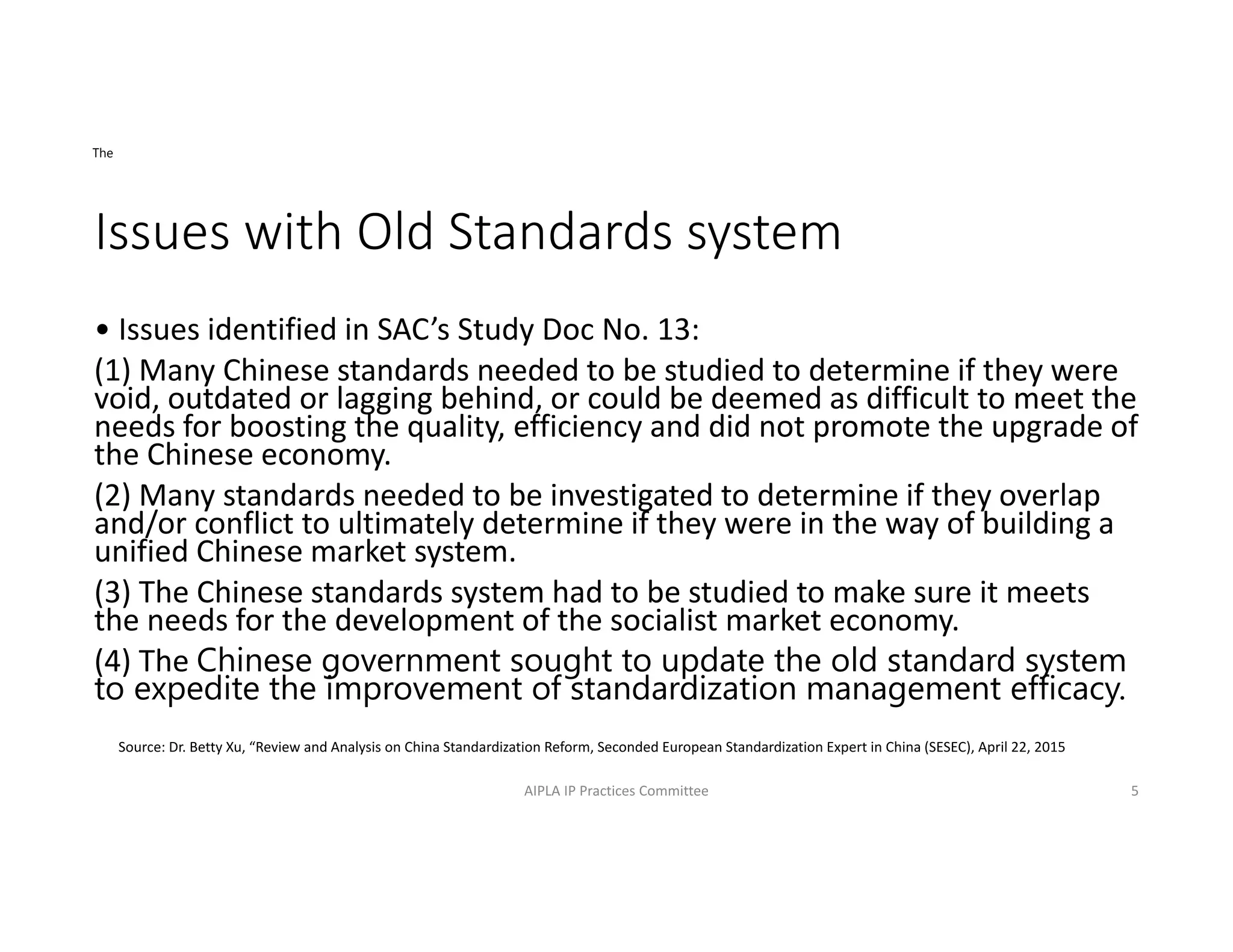 Regulation of standards under prc revised standardization law(updated ...