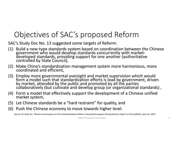 Regulation of standards under prc revised standardization law(updated ...