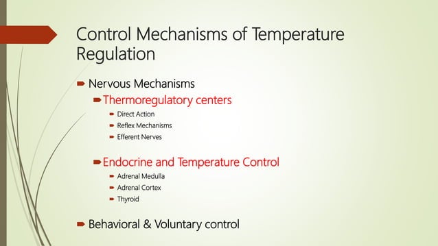 Regulation of temperature of Human body | PPTX