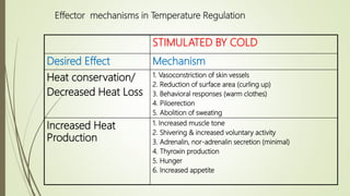 Regulation of temperature of Human body | PPTX