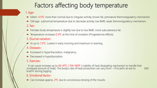 Regulation of temperature of Human body | PPTX