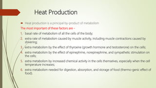 Regulation of temperature of Human body | PPTX