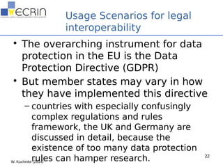 Regulations, privacy and security requirements - Legal interoperability ...