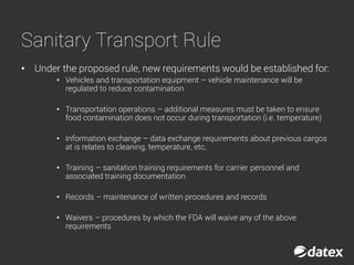 Regulations Impacting Public Refrigerated Warehouses | PPT