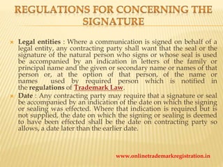 Regulations under trademark law | PPT