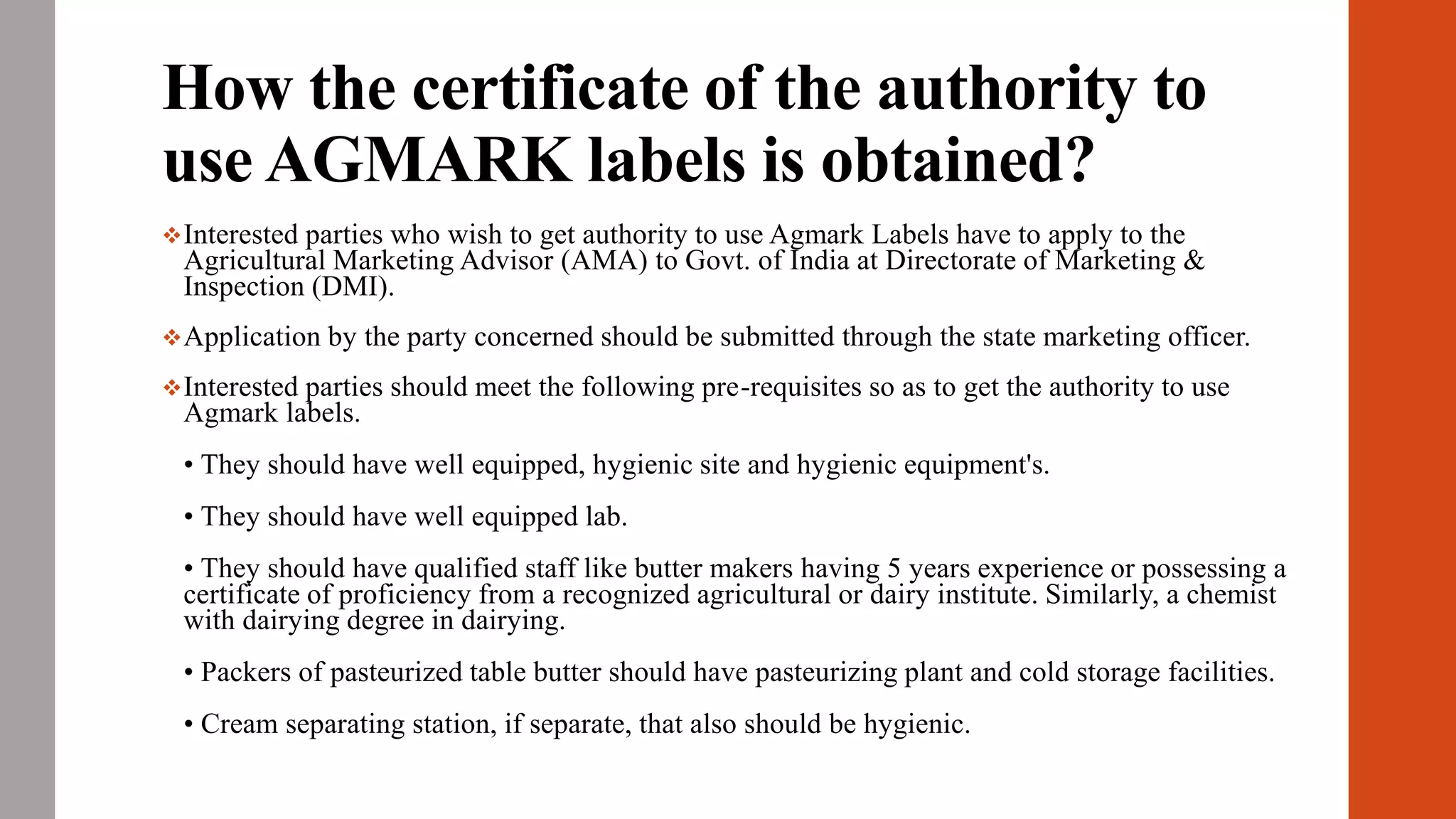 REGULATIVE LEGISLATIONS (BIS and AGMARK).pptx